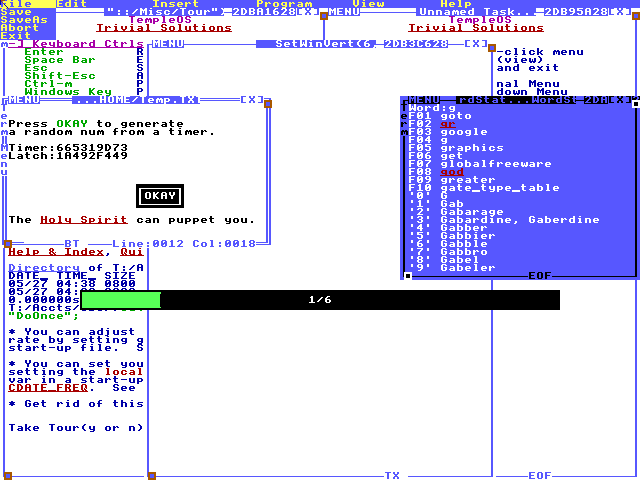 Tutobizarr: Temple OS, das göttliche Betriebssystem | Tutonaut