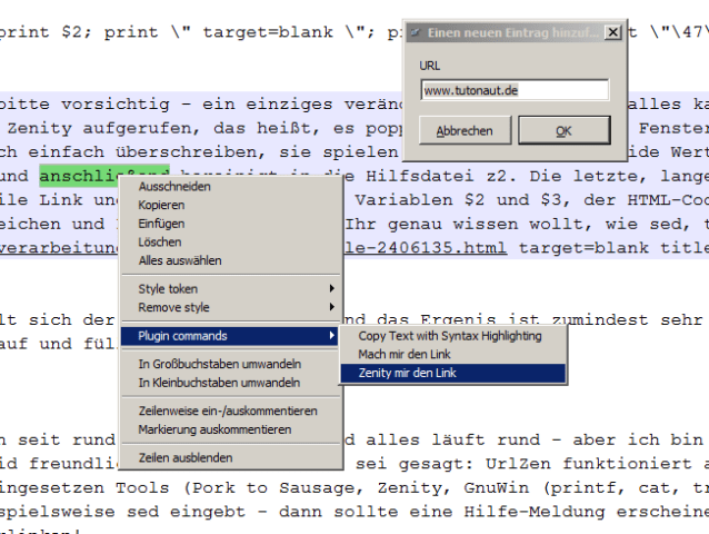 HTML-Hyperlinks aus Textauswahl in Notepad++ erstellen - Tutonaut.de