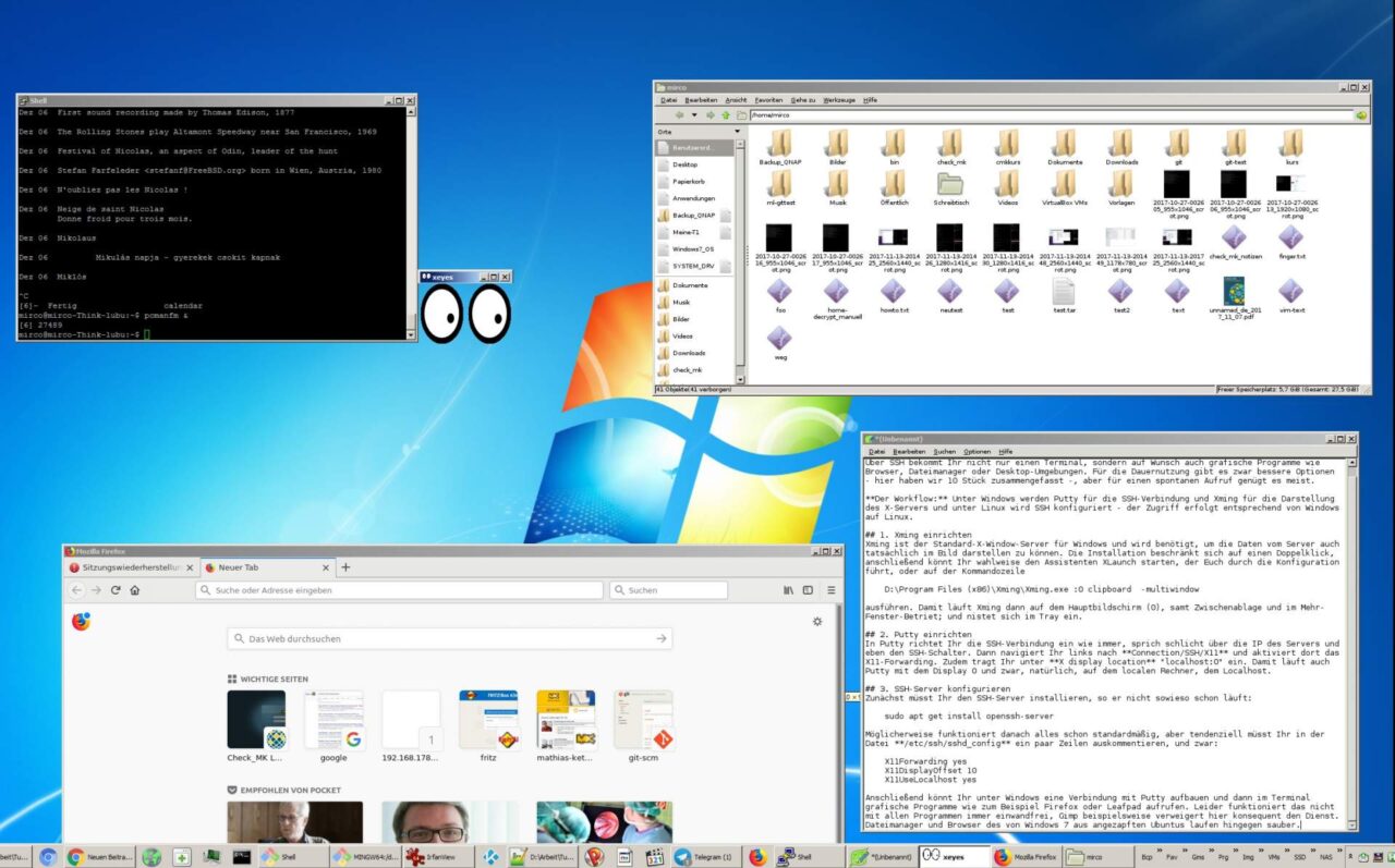 Anleitung: Fenster über SSH darstellen - X11-Forwarding | Tutonaut.de