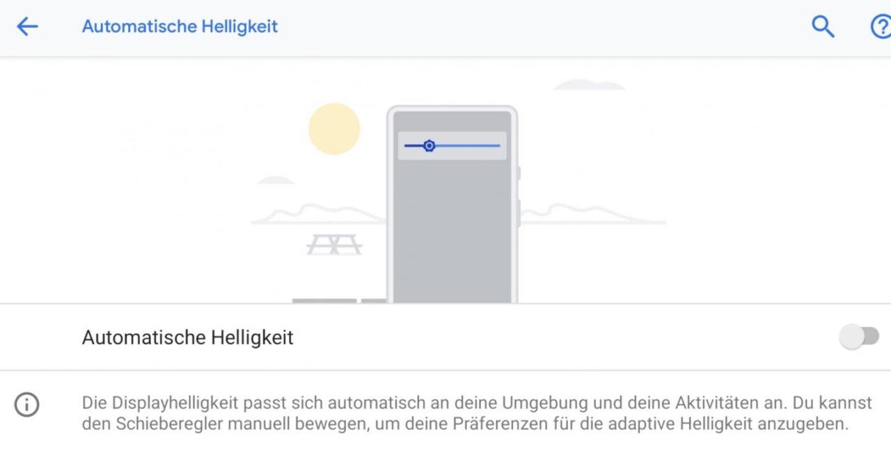 Android 9: Automatische Helligkeit anpassen oder deaktivieren | Tutonaut.de