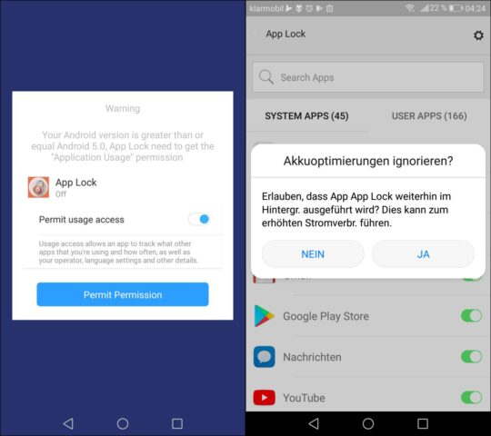 Anleitung: Android-Apps kosten- und werbefrei per Wischmuster sperren - Tutonaut.de
