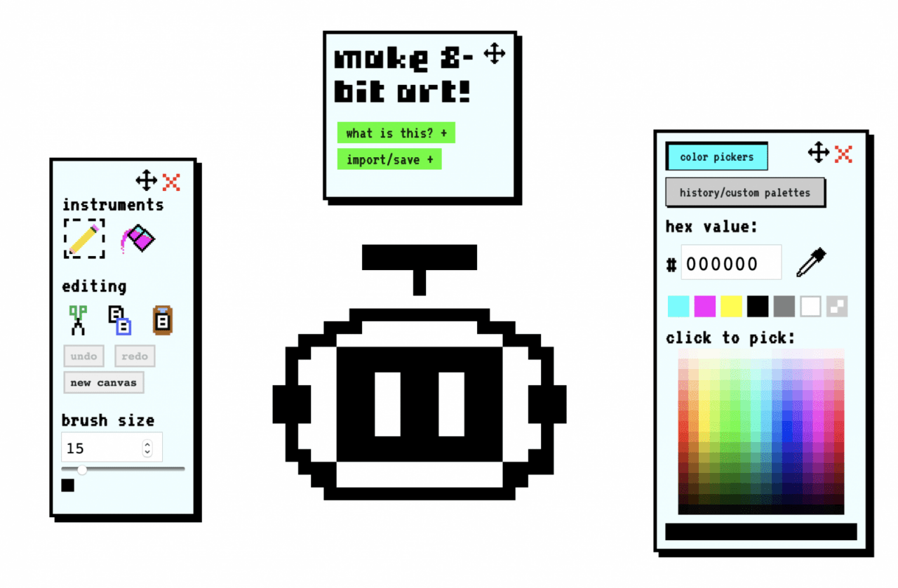 8-Bit-Pixelgrafik zeichnen – im Web und als App | Tutonaut.de