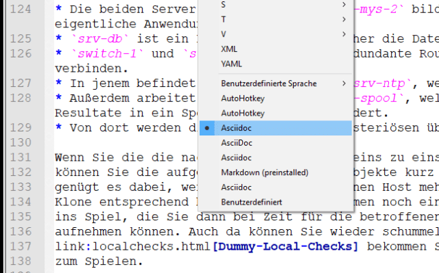 Notepad++ mit AsciiDoc: Highlighting und Preview - Tutonaut.de