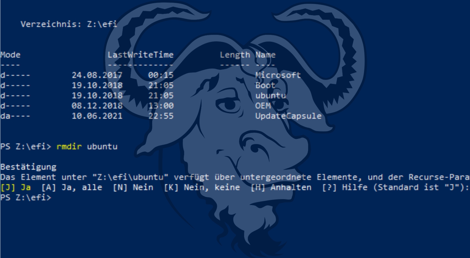 GNU GRUB Bootloader Aus UEFI Systemen Entfernen Tutonaut de