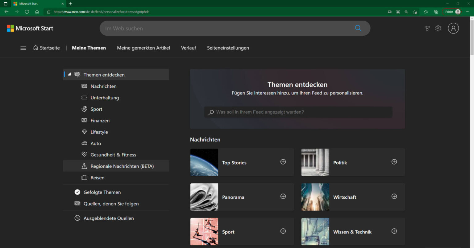 Microsoft Edge: "Neuer Tab"-Seite aufräumen | Tutonaut.de