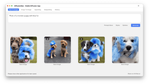 Gratis KI-Bildgeneratoren für Zuhause: DiffusionBee und Charl-E