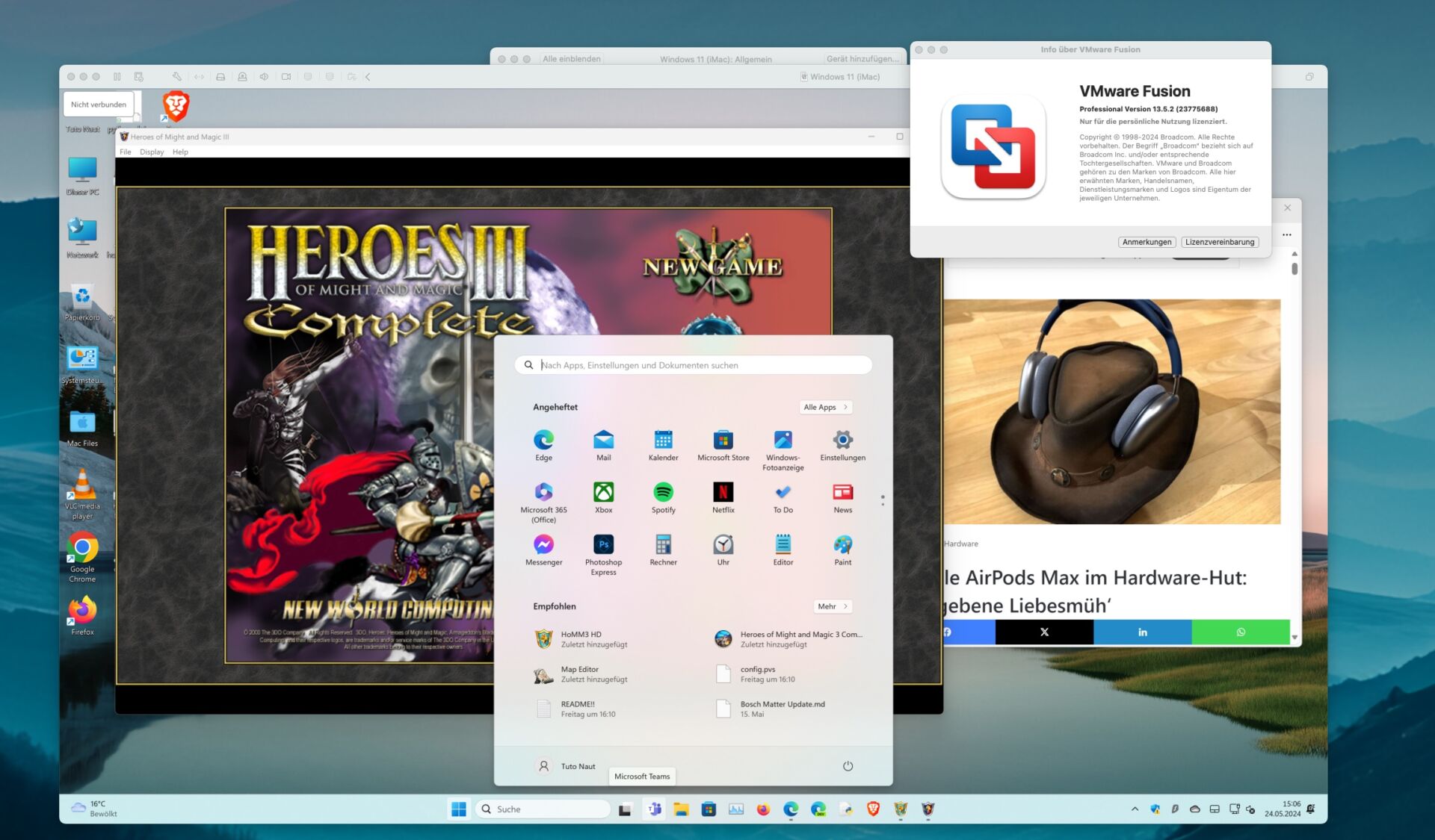 VMware Fusion Pro kostenlos: Windows auf dem Mac | Tutonaut