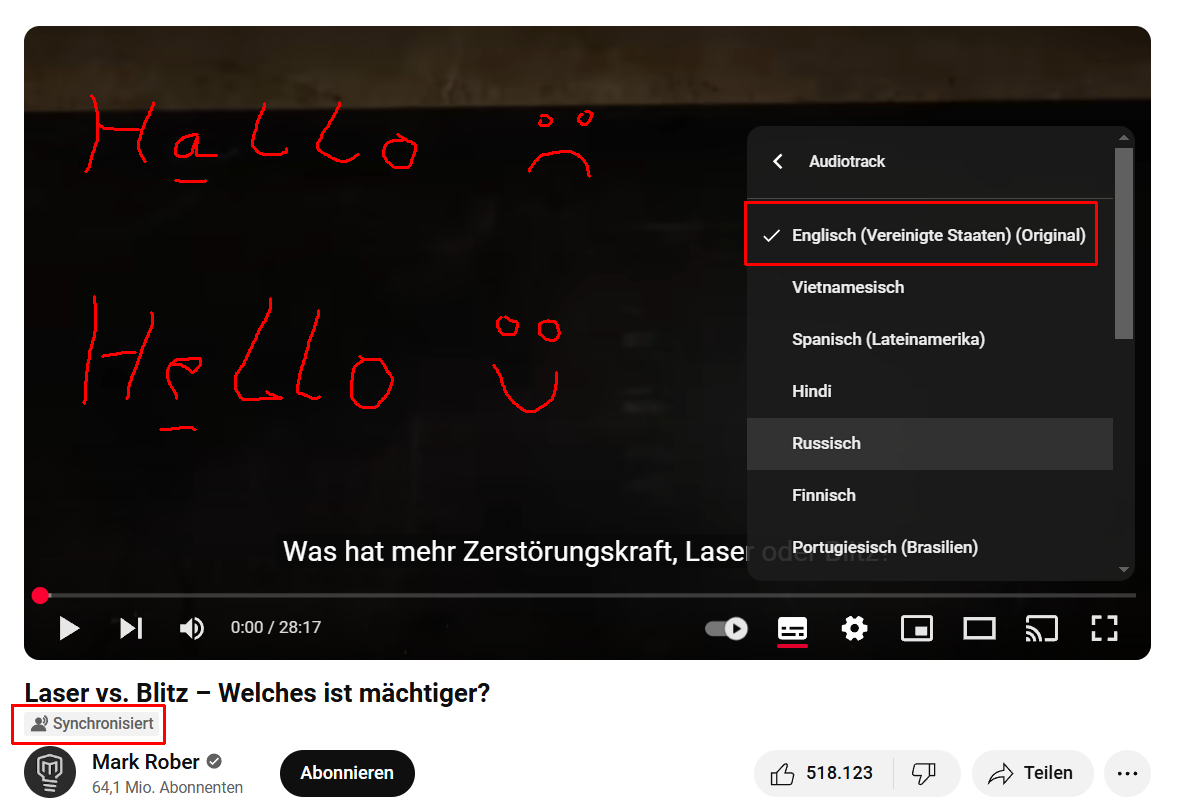 YouTube: KI-Synchronisation dauerhaft abschalten | Tutonaut