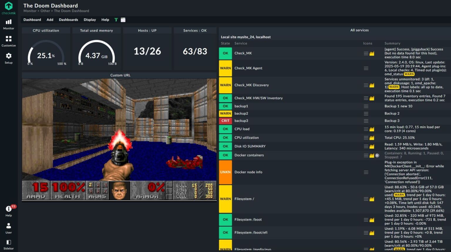 Checkmk: Doom im Dashboard | Tutonaut